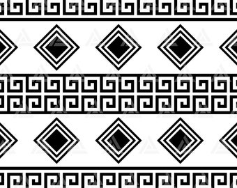 Greek Wave Stencil - Etsy