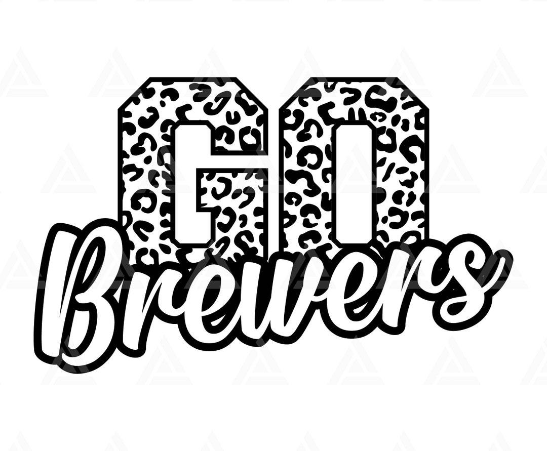 Go Brewers Leopard Svg, Go Brewers Football Svg, Run Brewers Svg, Cheer ...