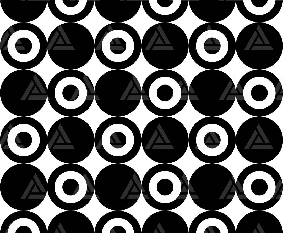 Circle Pattern Svg, Seamless Round Pattern, Geometric Background ...