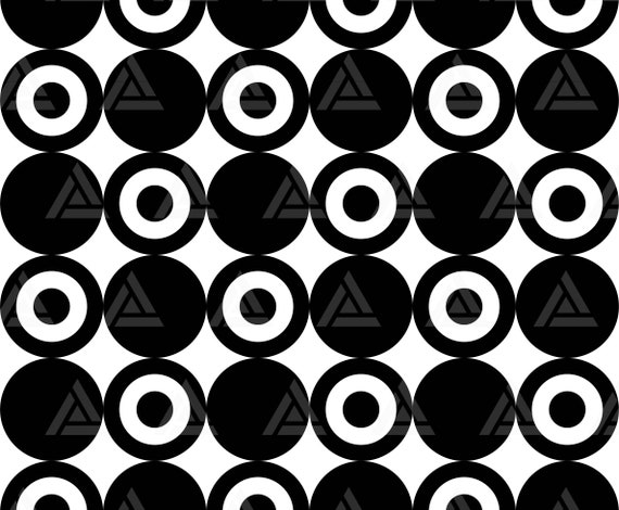 Circle Pattern Svg Seamless Round Pattern Geometric - Etsy