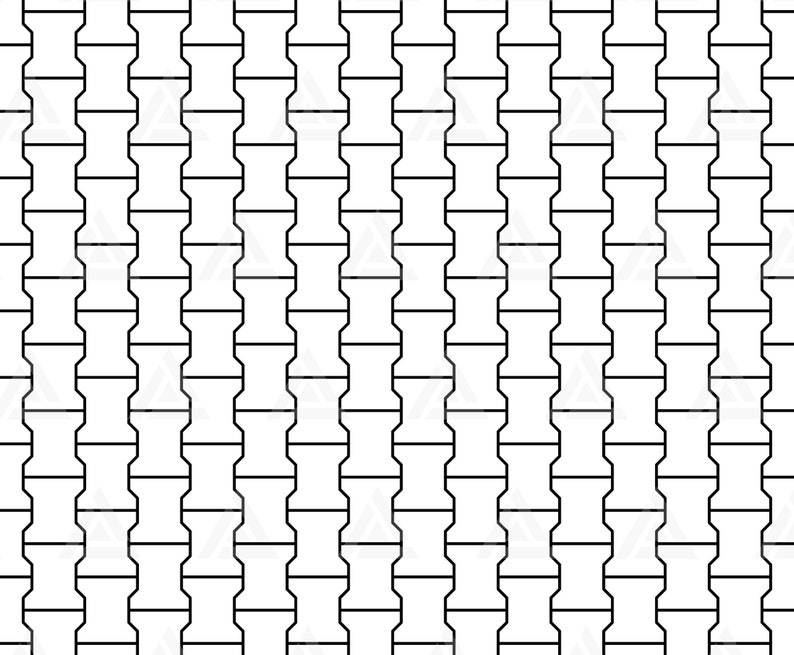 Interlocking Paving Stone Pattern Svg Seamless Road Brick - Etsy