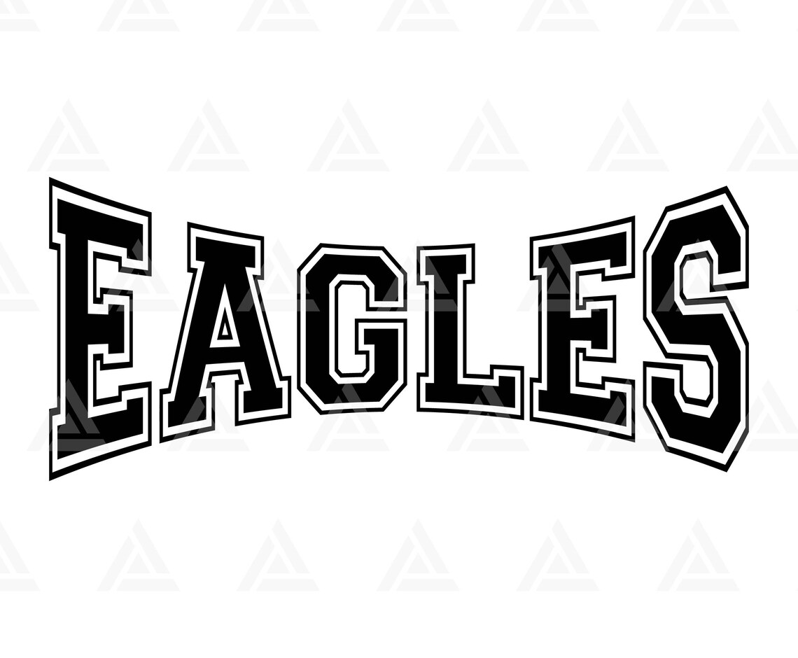 Eagles Svg, Go Eagles Team Svg, Run Eagles Svg, College Jersey Font ...