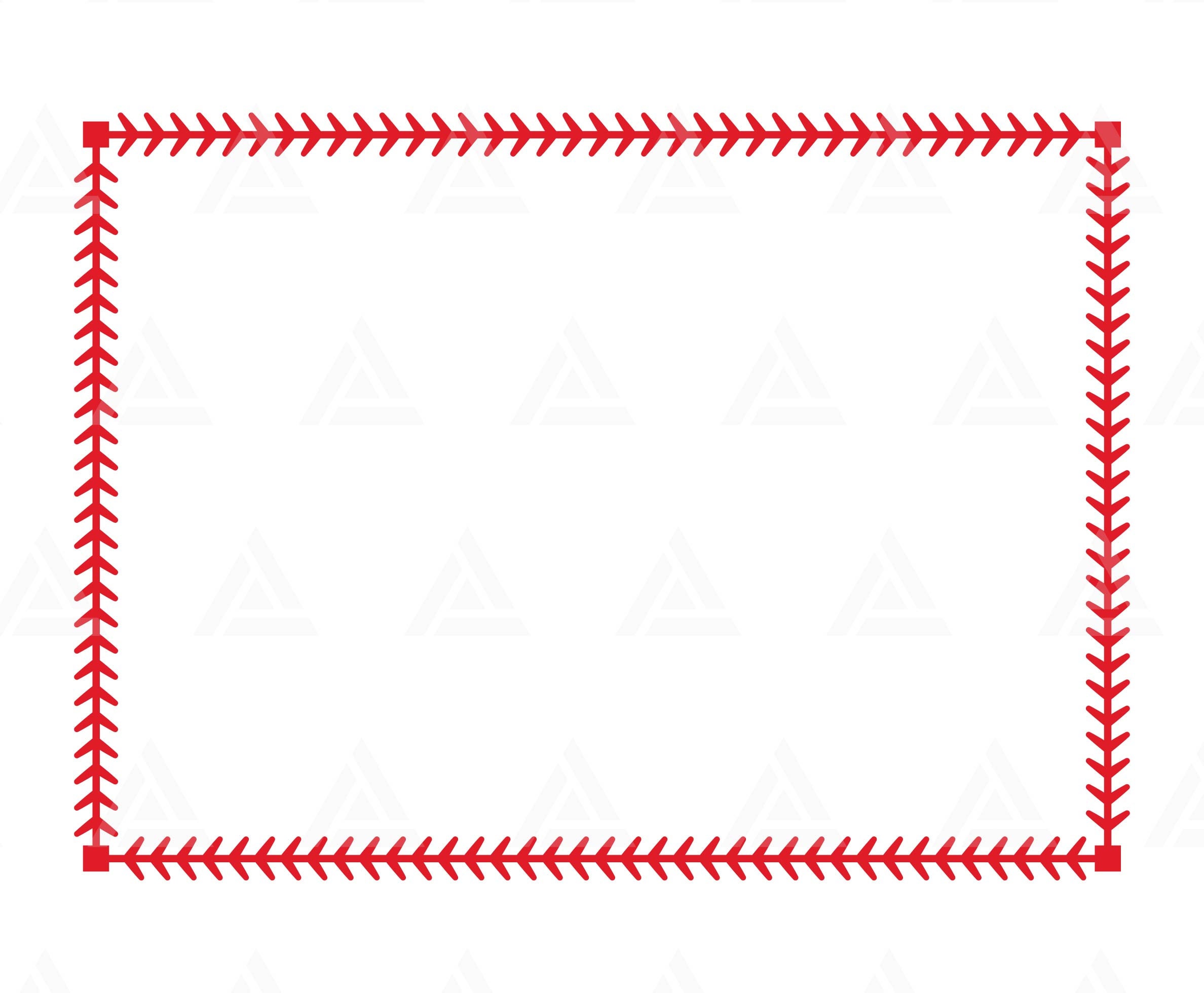 Baseball Stitch Rectangle Frame Svg, Baseball Monogram, Softball, Stitch Border, Stitch Wreath ...