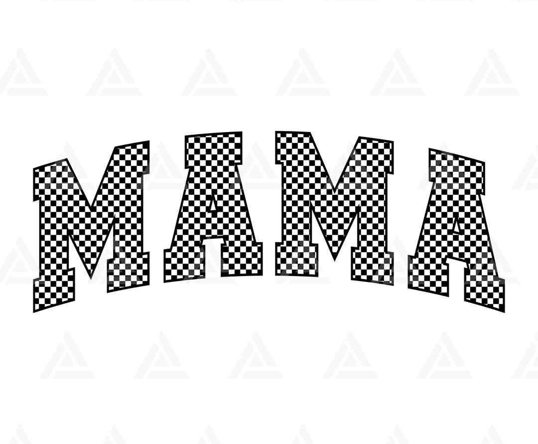 Checkered Mama Svg, Arched Mama Png, Racing Mama T-shirt Design, Race ...