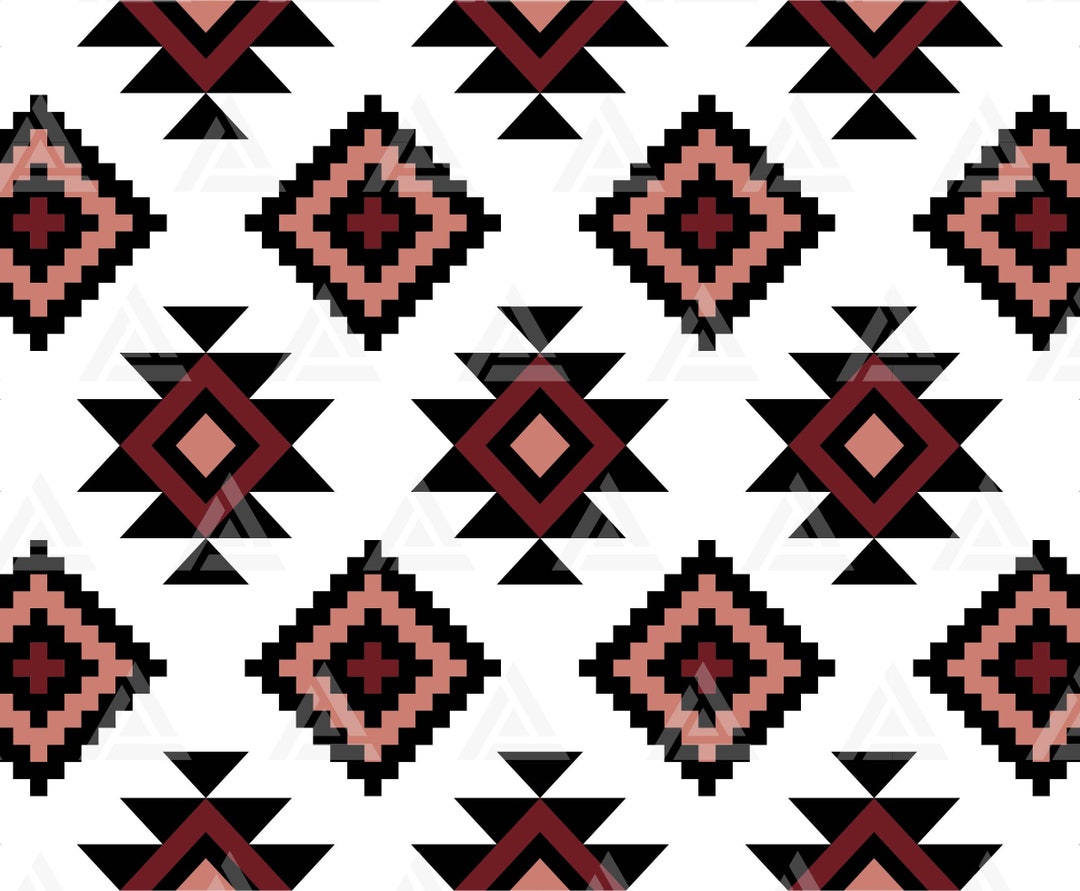 Aztec Pattern Svg, Boho Tribal Svg, Seamless Navajo Pattern, Southwest ...