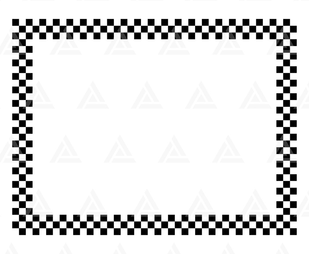 Racing Stripes Rectangle Monogram Svg, Checkered Racing, Checkers Svg ...