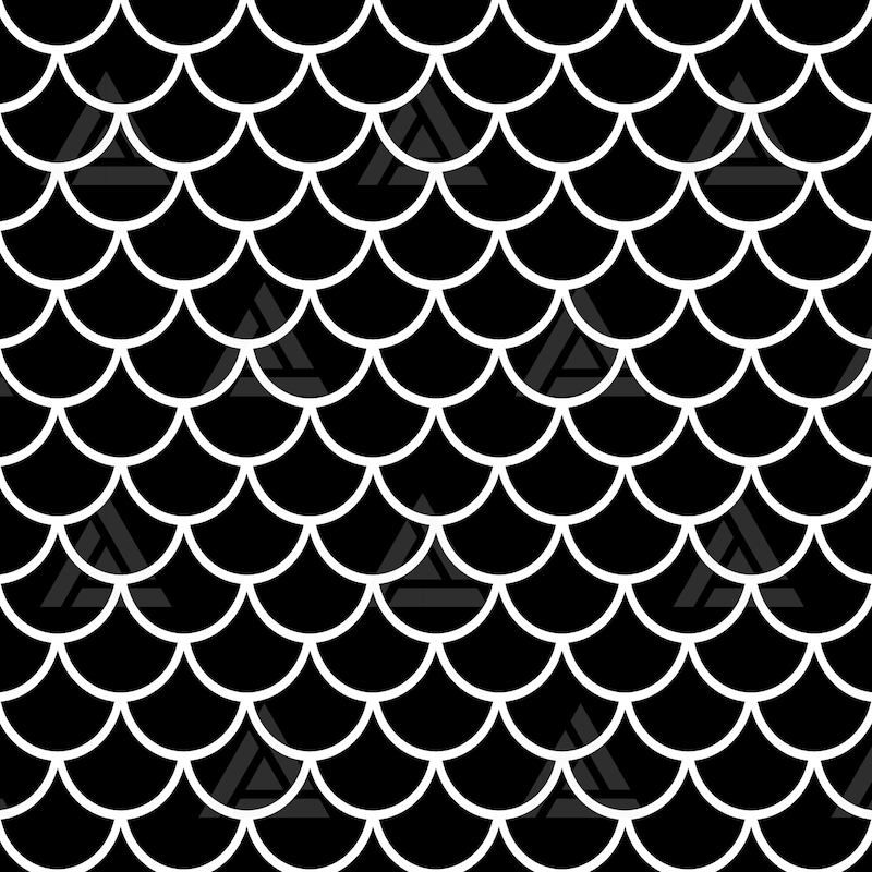 Fish Scale Stencil - Etsy