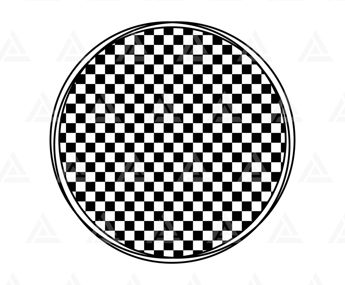 Checkered Circle Svg, Checkered Pattern Svg, Scribble Doodle Circle Svg ...