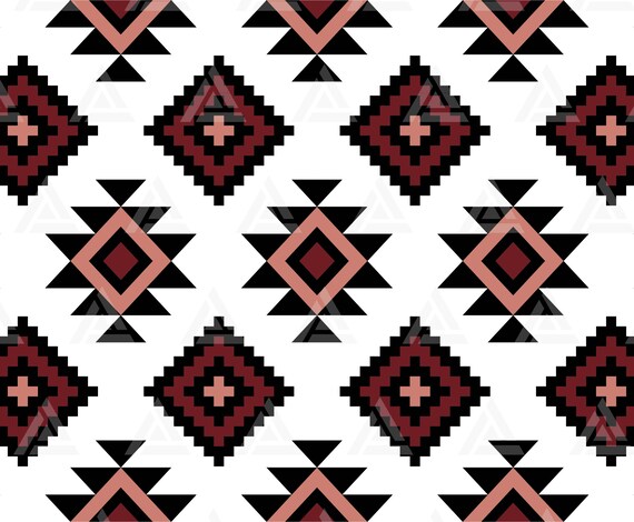 Aztec Svg Boho Tribal Svg Seamless Navajo Pattern - Etsy