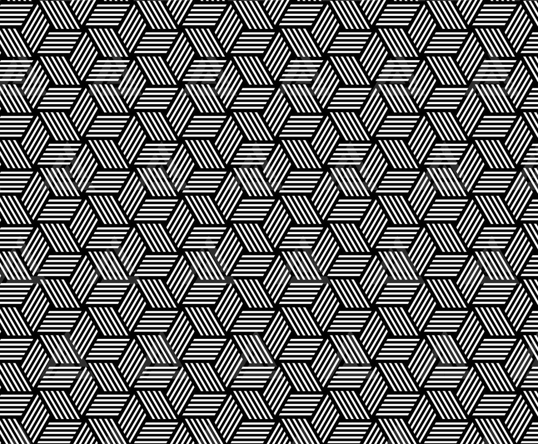 Striped 3d Cubes Pattern Svg, Seamless Block Pattern, Geometric ...