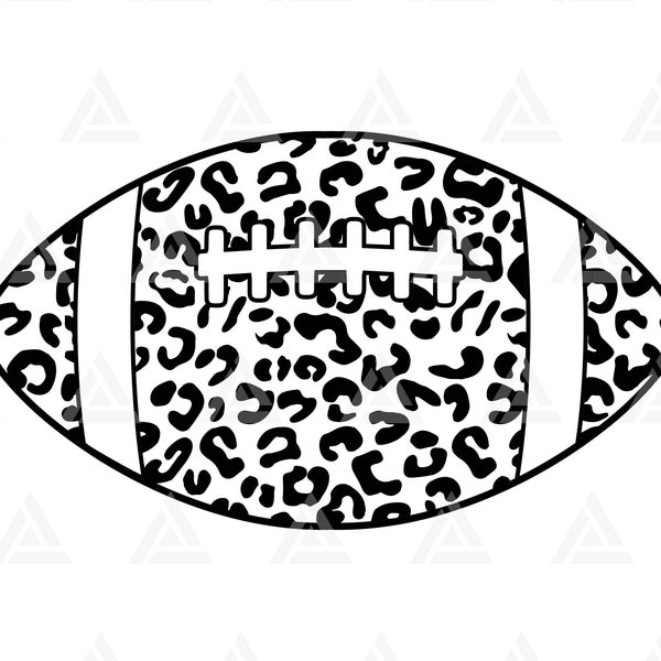 Cheetah Football Svg - Etsy