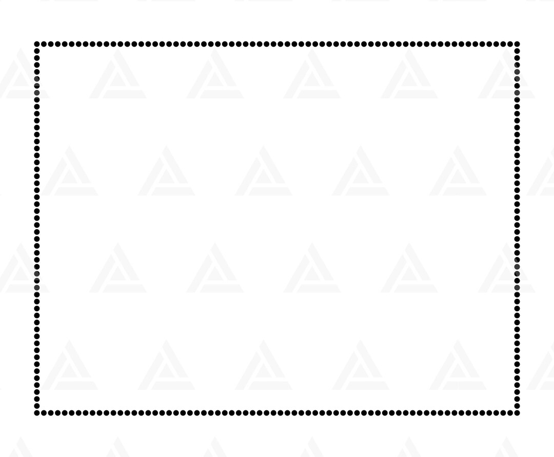 Dotted Rectangle Svg, Rectangle Monogram, Rectangle Border, Rectangle ...
