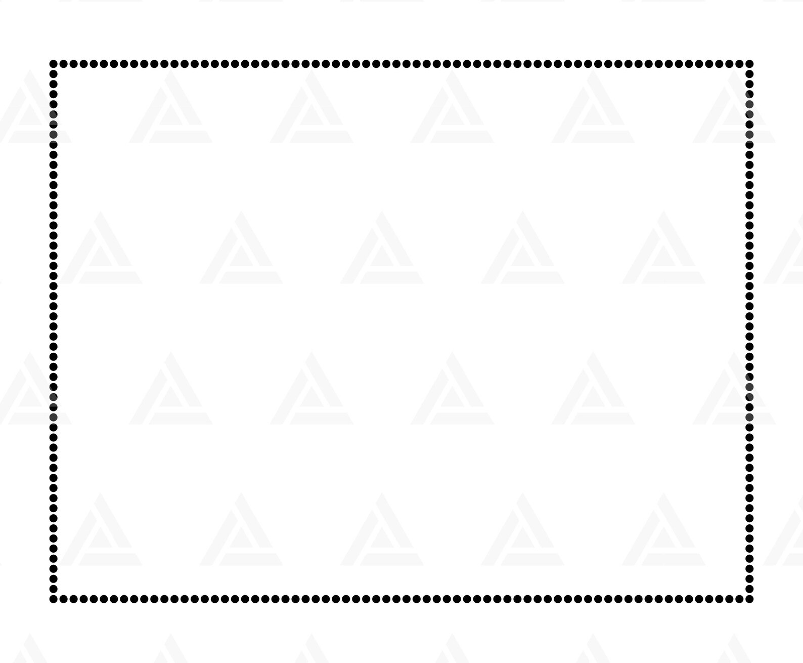 Dotted Rectangle Svg Rectangle Monogram Rectangle Border - Etsy