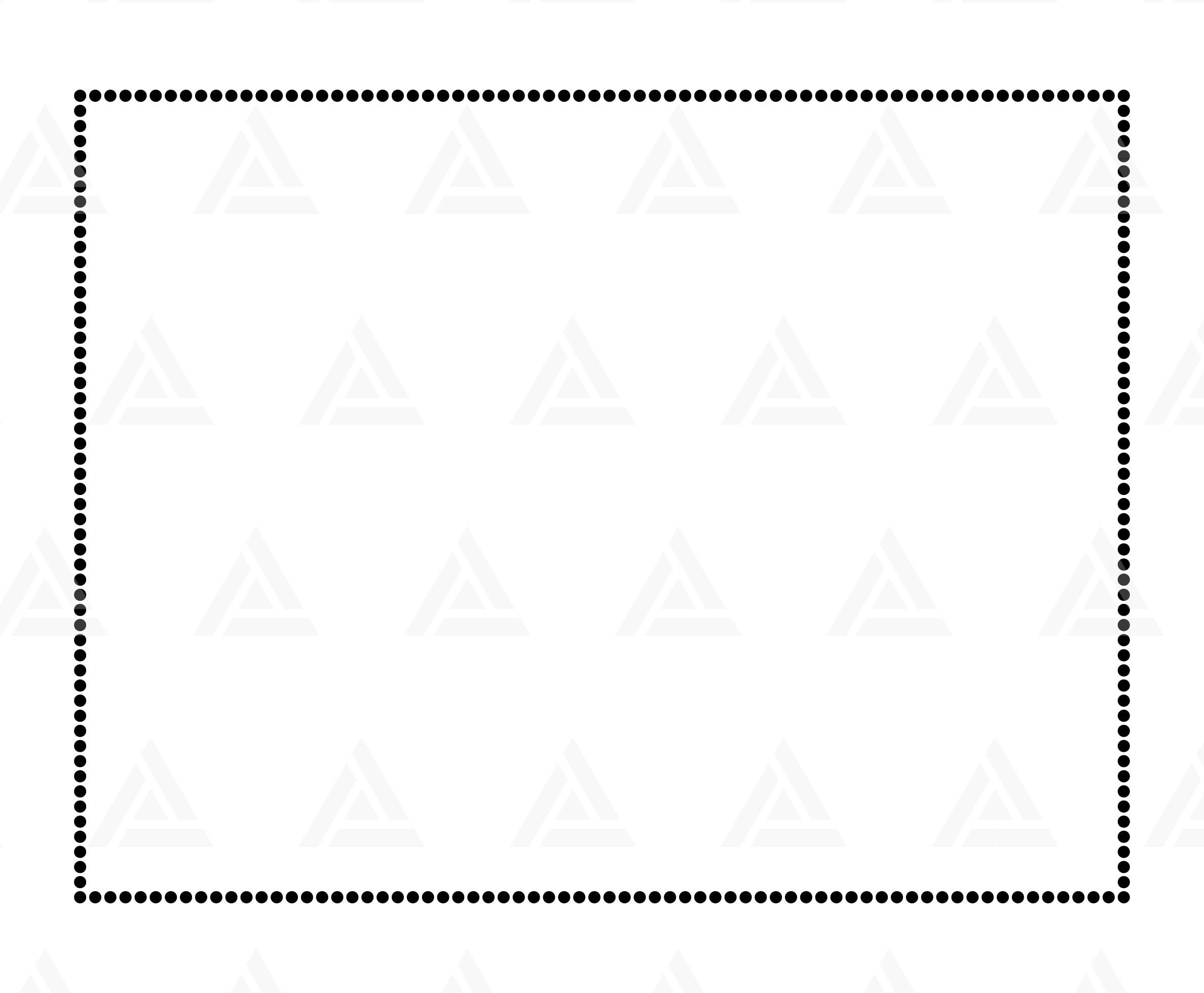 Dotted Rectangle Svg Rectangle Monogram Rectangle Border - Etsy Canada