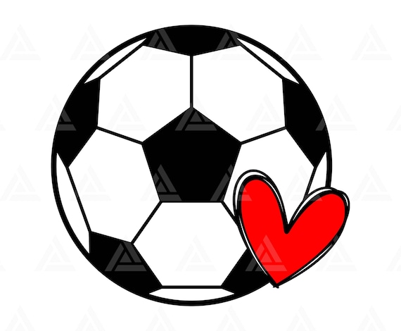 Soccer Heart Svg Football T-shirt Cheer Mom Svg Game Day - Etsy