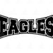 Eagles Svg, Go Eagles Team Svg, Run Eagles Svg, College Jersey Font ...