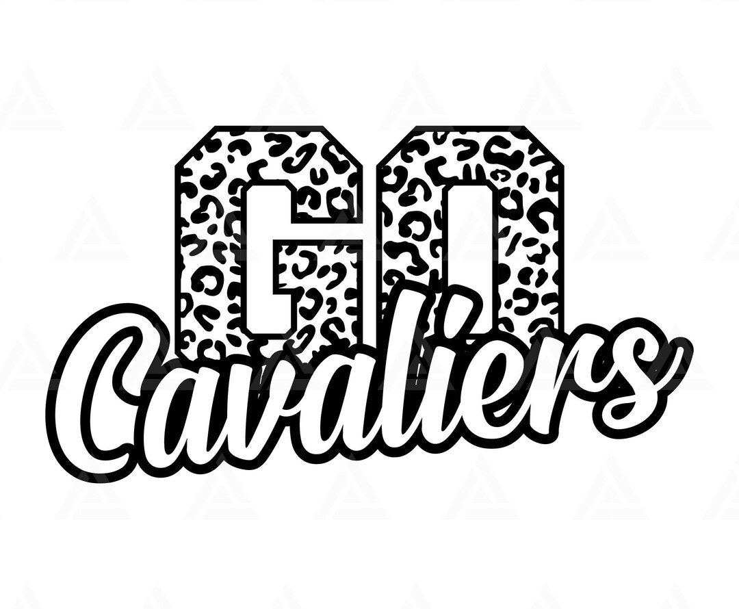 Go Cavaliers Leopard Svg, Go Cavaliers Football Svg, Run Cavaliers Svg ...