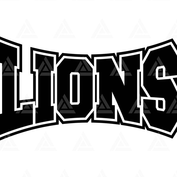 Detroit Lions Font - Etsy