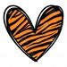 Tiger Heart Svg, Hand Drawn Heart Svg, Tiger Print Svg, Tiger Stripes ...