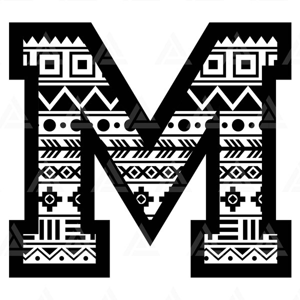 Aztec Letters Svg - Etsy