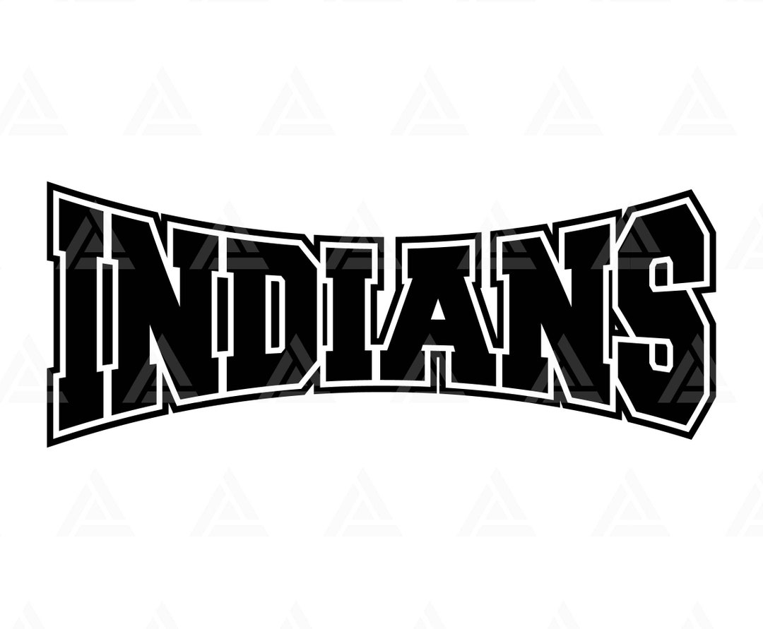 Indians Svg, Go Indians Team Svg, Run Indians Svg, College Jersey Font ...
