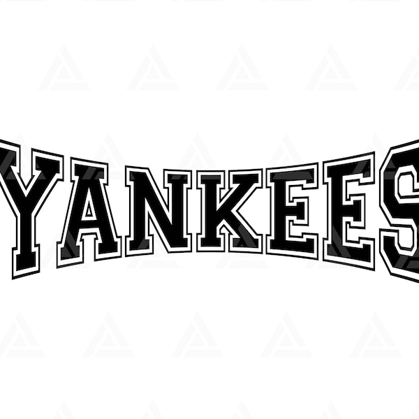 Yankees Font - Etsy