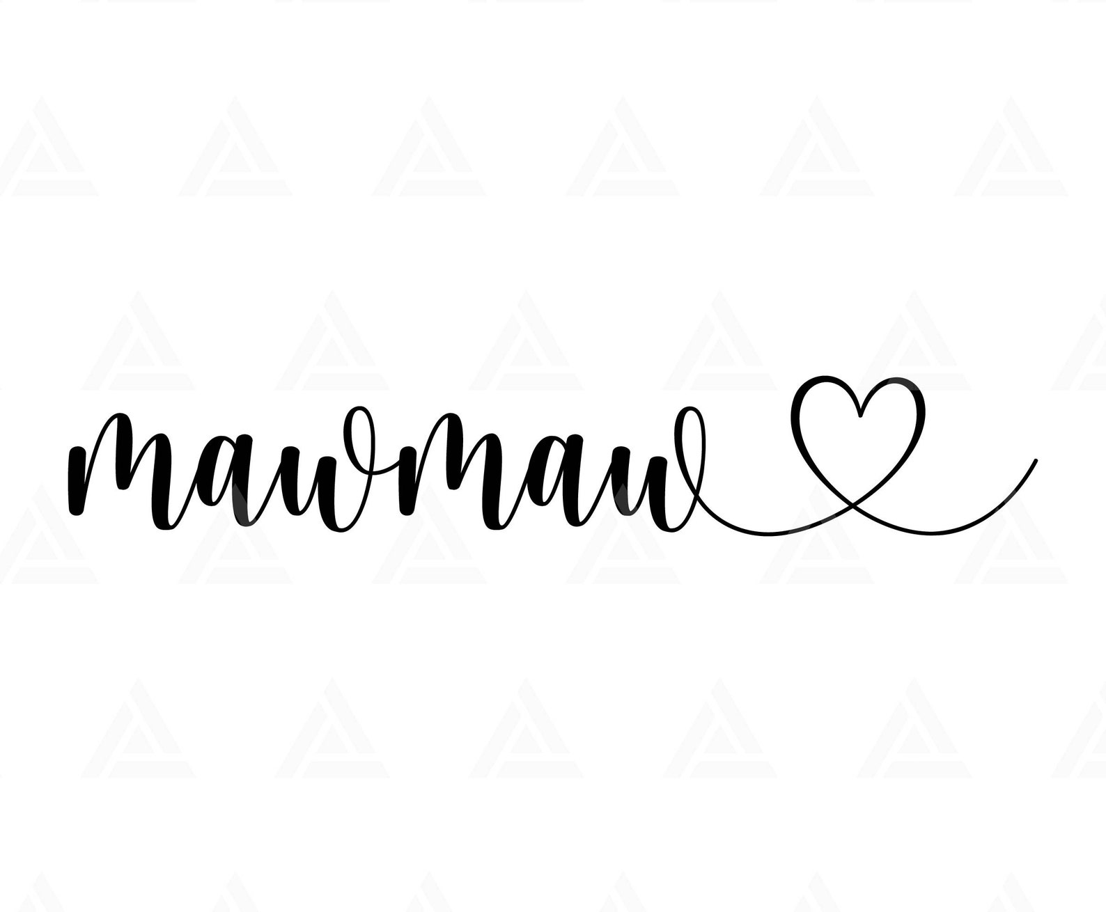 Mawmaw Svg Granny Svg Heart Svg Maw-maw Grandma Nana - Etsy