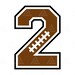 Football Number Two Svg, Second Birthday Svg, Football Two Png ...