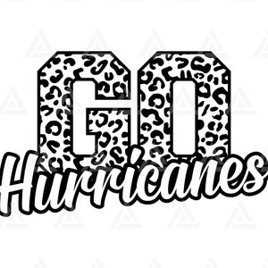 Go Hurricanes Leopard Svg, Go Hurricanes Football Svg, Run Hurricanes ...