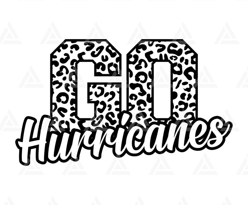 Go Hurricanes Leopard Svg, Go Hurricanes Football Svg, Run Hurricanes ...
