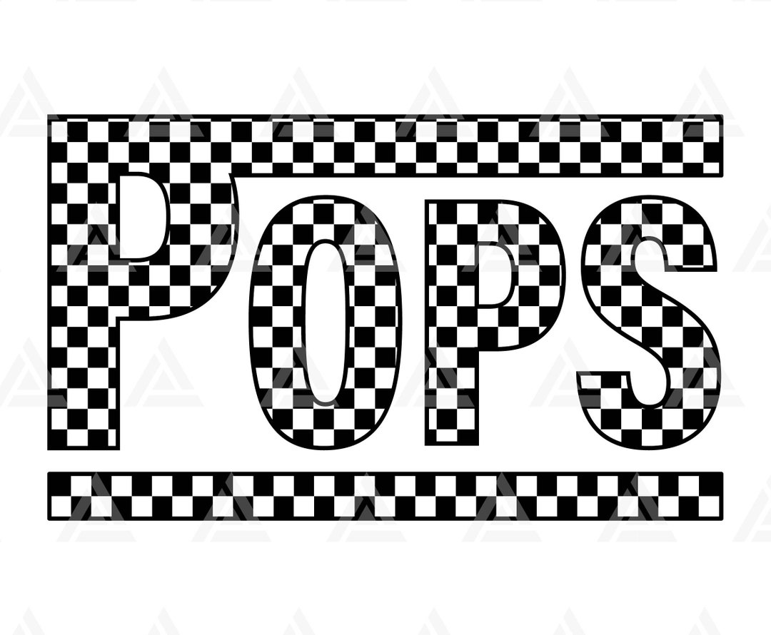 Checkered Pops Svg, Pops Png, Racing Papa T-shirt Design, Race Papa ...