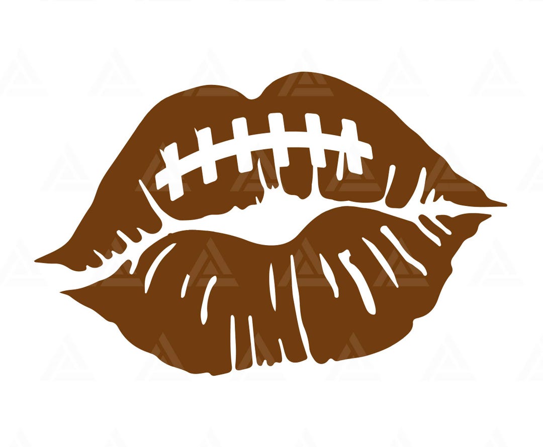 Football Lips Svg, Football Kiss Svg, Football Mom Shirt, Distressed ...