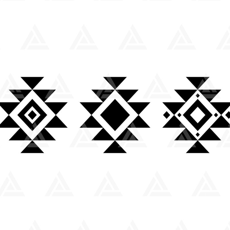 Ethnic Design Stencil - Etsy