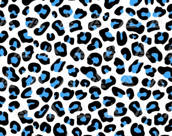 Light Blue Cheetah Svg - Etsy