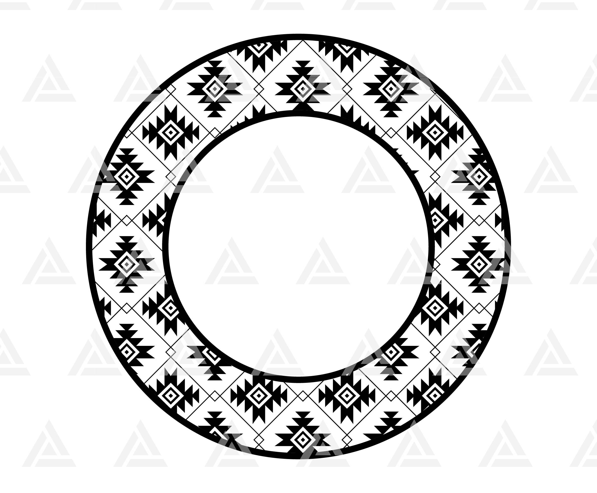 Native American Circle Border