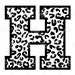 Leopard H Letter Monogram Svg, Cheetah H Letter Svg, Leopard Font ...