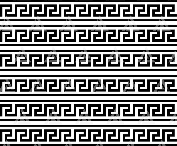 Greek Wave Svg Greek Key Svg Medusa Seamless Meander - Etsy