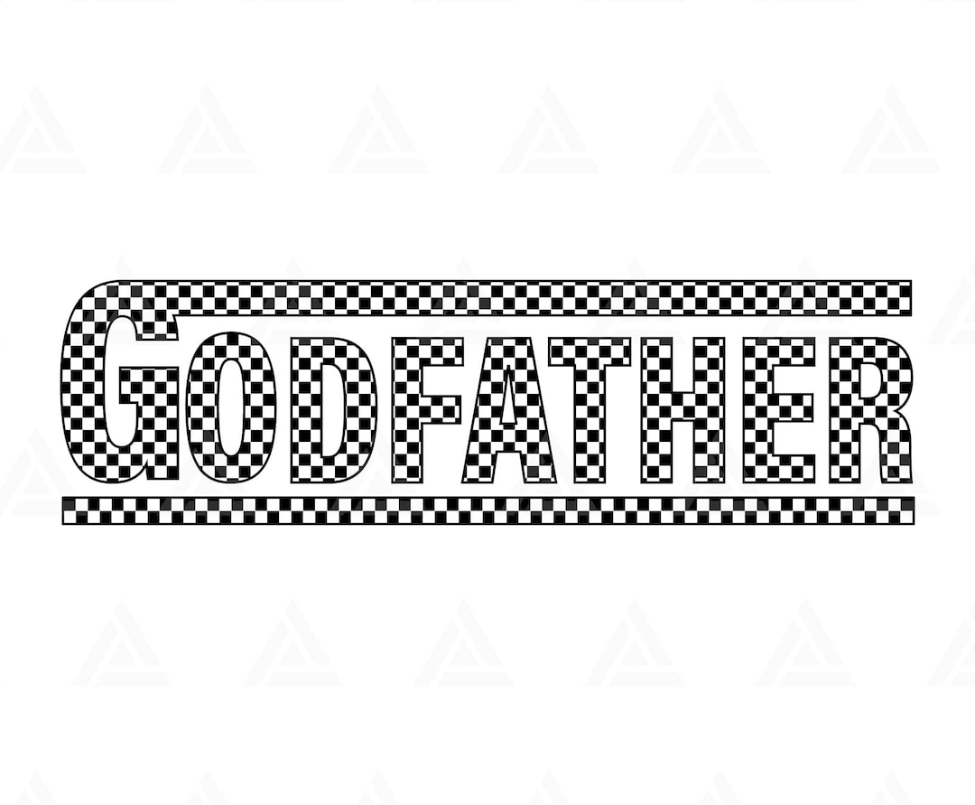 Checkered Godfather Svg, Godfather Png, Racing Grandpa T-shirt Design ...