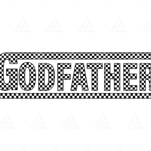 Checkered Godfather Svg, Godfather Png, Racing Grandpa T-shirt Design ...