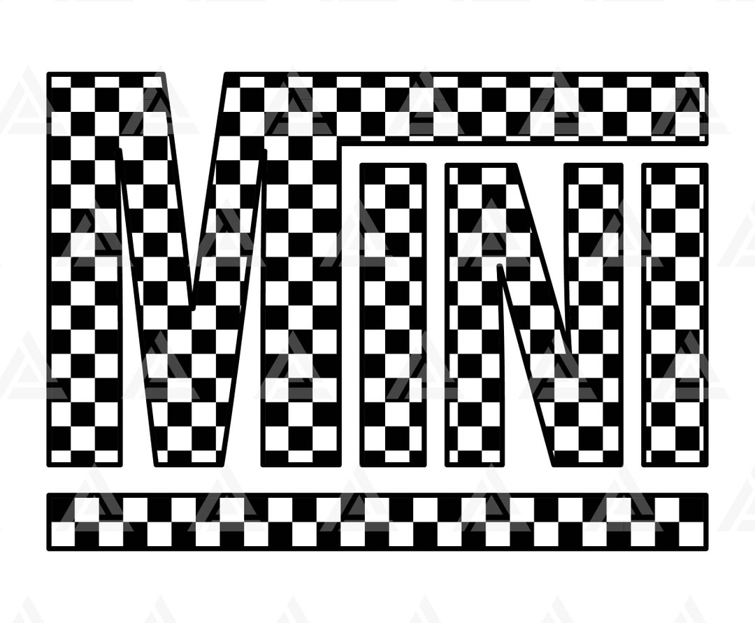 Checkered Mini Svg, Mini Png, Racing Mini T-shirt Design, Race Mini ...