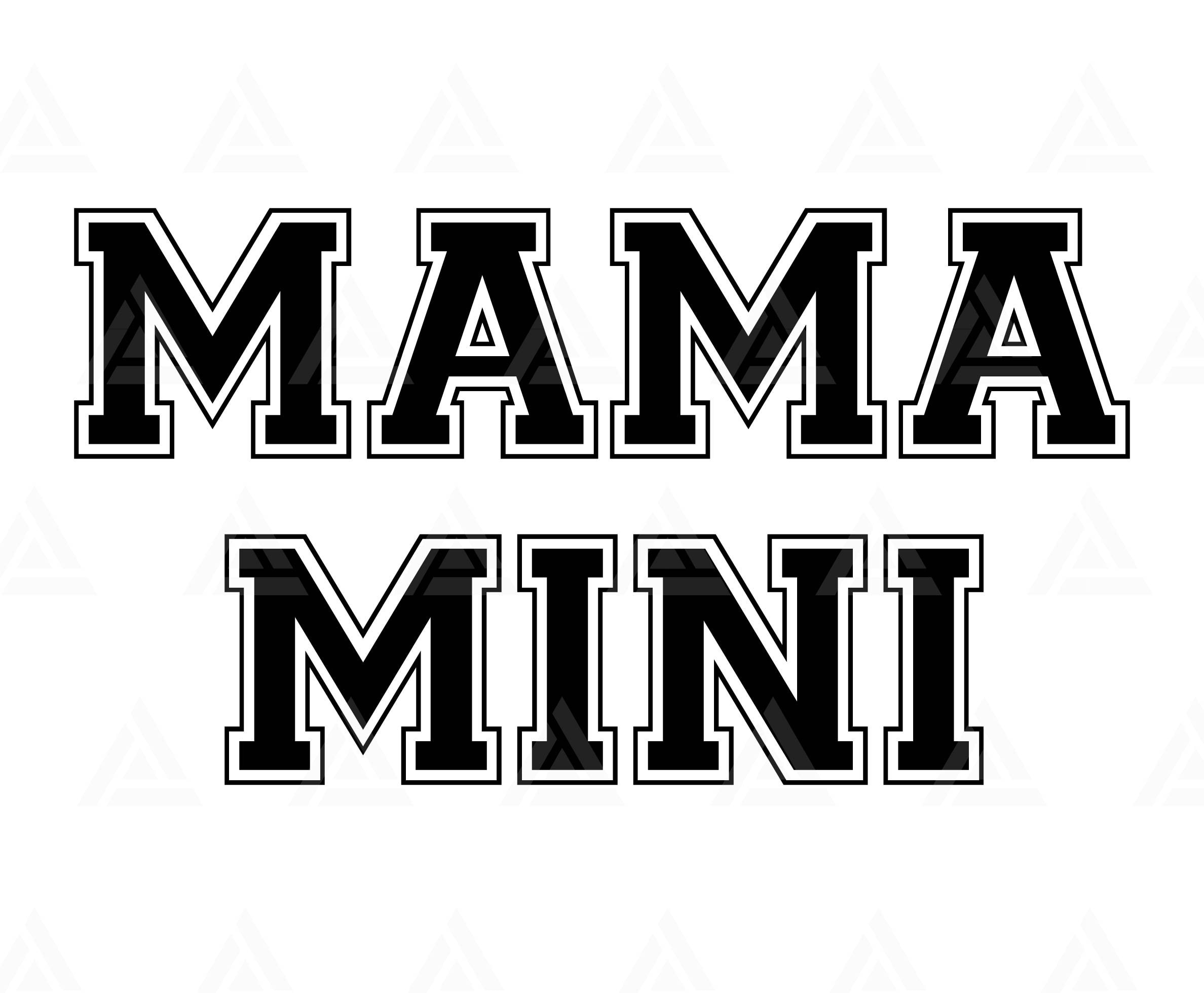 Mama Mini Svg Mommy and Me Svg Mom Svg Mother T-shirt - Etsy Ireland