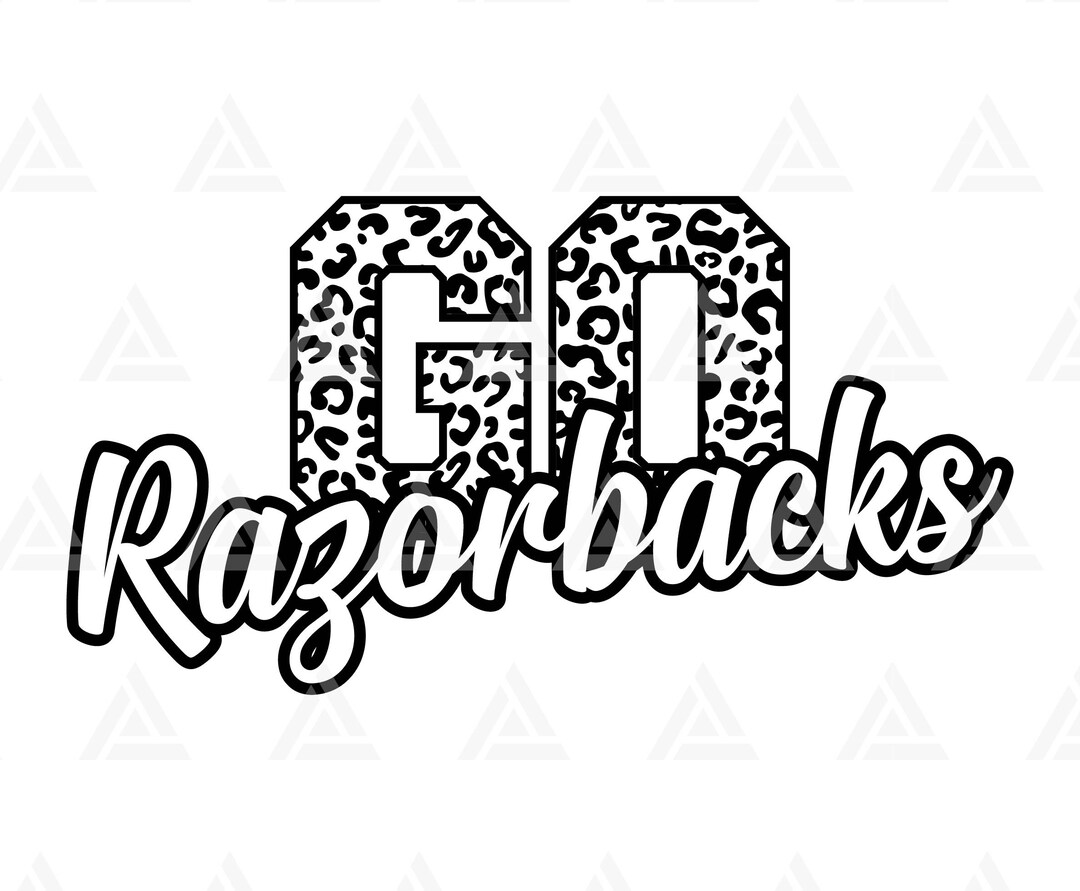 Go Razorbacks Leopard Svg, Go Razorbacks Football Svg, Run Razorbacks ...