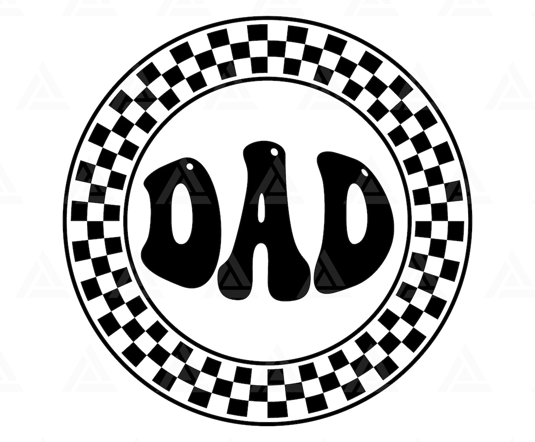 Checkered Dad Svg, Dad Png, Racing Papa T-shirt Design, Race Daddy ...