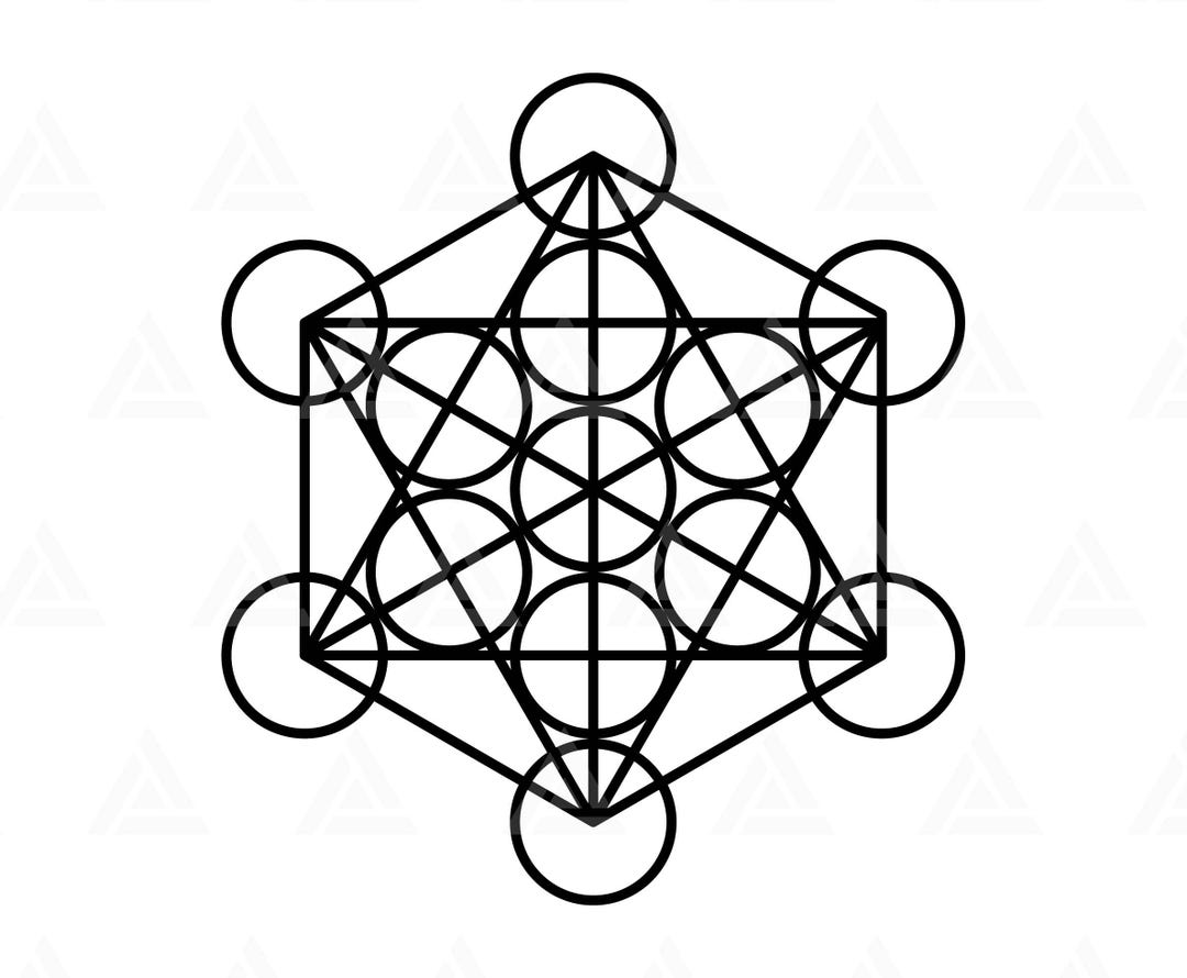 Metatrons Cube Svg, Sacred Geometry Svg, Metatron's Cube Svg. Cut File Cricut, Png Pdf, Vector ...