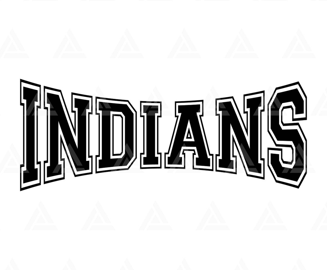 Indians Svg, Go Indians Team Svg, Run Indians Svg, College Jersey Font ...