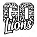 Go Lions Leopard Svg Go Lions Football Svg Run Lions Svg - Etsy