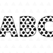 Polka Dot Alphabet Svg Polka Dot Font Polka Dot Uppercase - Etsy