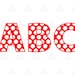 Red Polka Dot Alphabet Svg, Polka Dot Uppercase Letters, Polka Letter ...