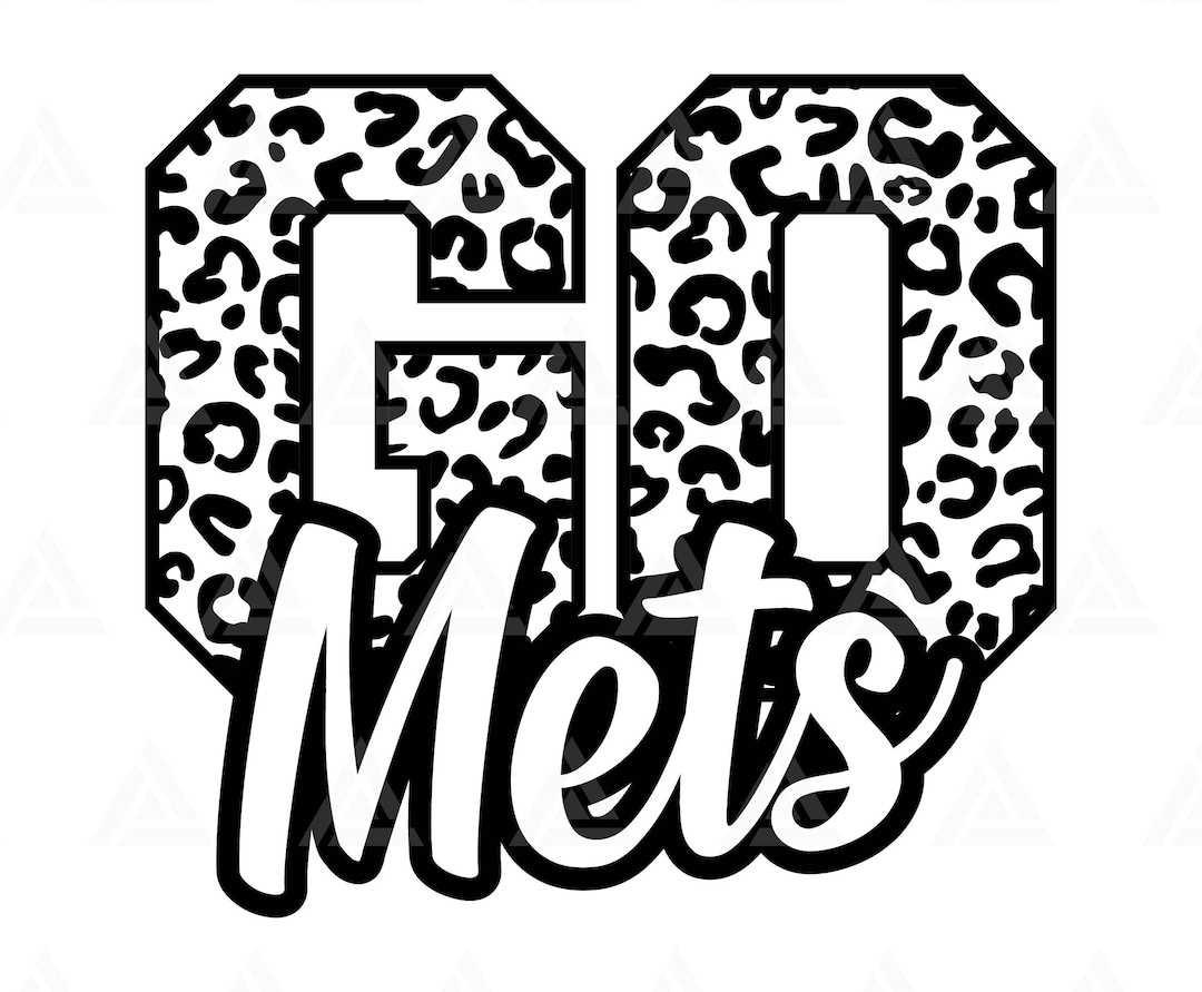 Go Mets Leopard Svg, Go Mets Football Svg, Run Mets Svg, Cheer Mom T ...