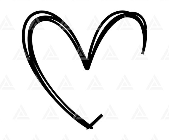 Open Heart Outline Clipart Best